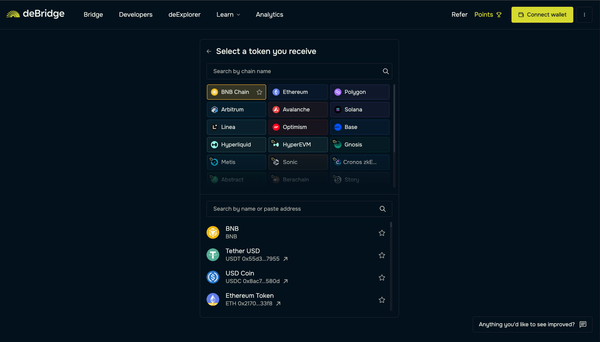 How to Bridge to BNB Chain Quickly and Securely Using deBridge